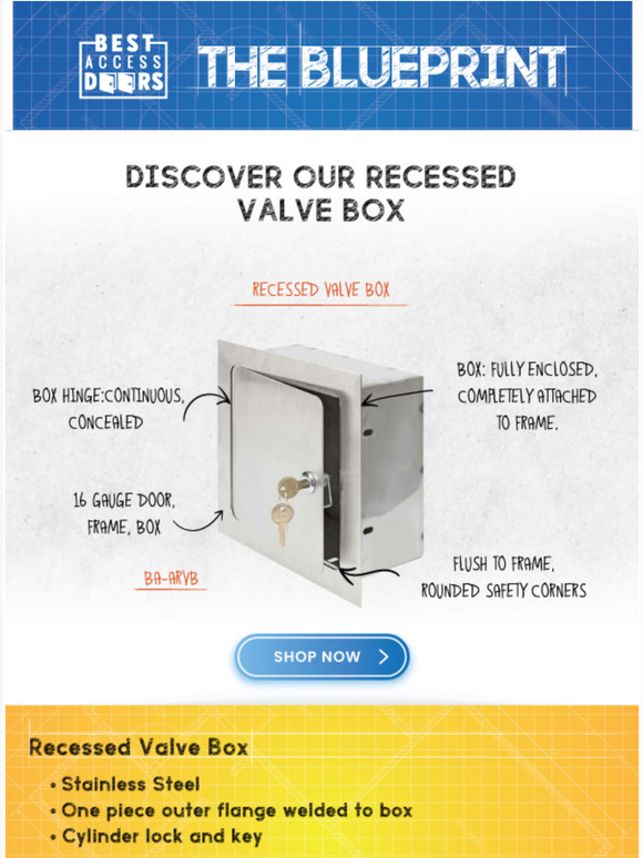 Best Access Doors: Discover Our Recessed Valve Box | Milled