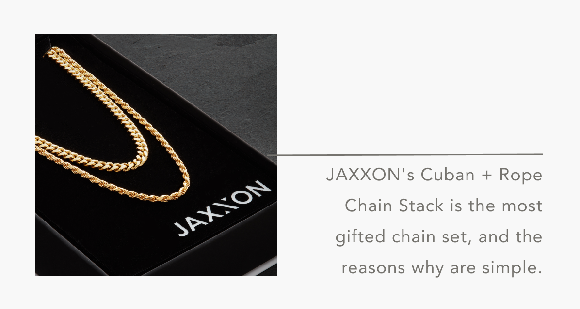 Jaxxon: 24% OFF - The Cuban Link + Rope Chain Stack | Milled