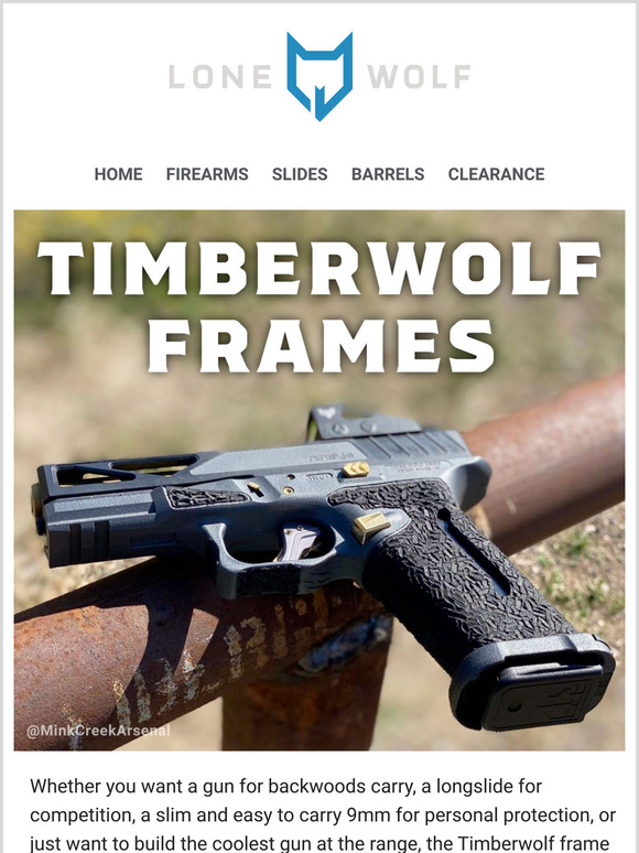 Lone Wolf Distributors: Customize Your Timberwolf Frame | Milled