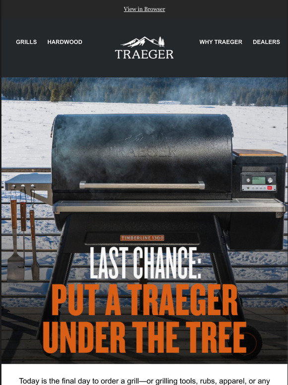 Traeger Grills: LAST CHANCE: Put a Traeger Under the Tree | Milled