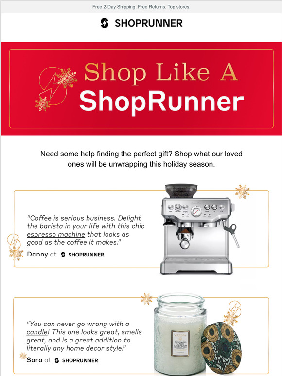 ShopRunner: Heres what the ShopRunner team is gifting this year | Milled