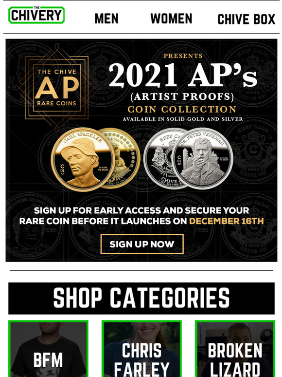 The Chivery: The rarest coin launch of 2021: The AP Collection | Milled