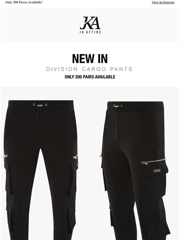 JK Attire: NEW IN - DIVISION CARGO PANTS | Milled