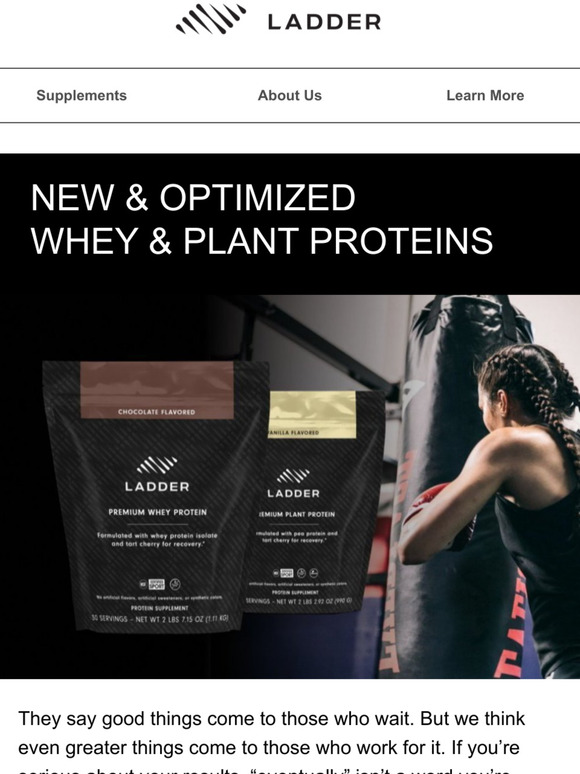 Ladder: Dropped Today: New & Improved Protein Powders | Milled