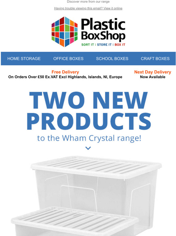 Plastic Box Shop: Introducing two NEW Wham Crystal boxes | Milled