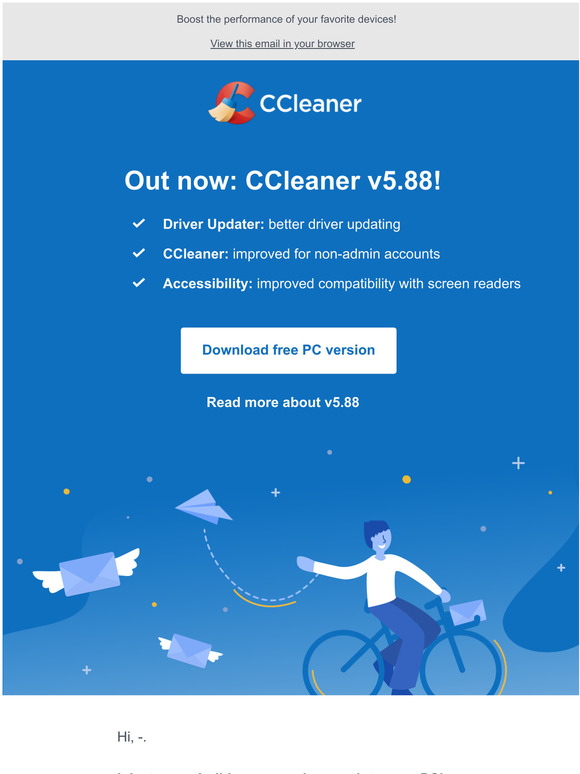 CCleaner: -enjoy CCleaner v5.88 plus a new version of our elite online ...