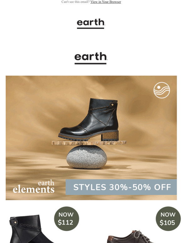 Earth Shoes: Earth Elements End of the Year Sale! | Milled