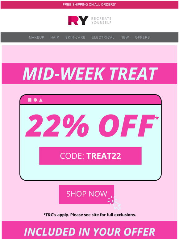 RY: Mid-week Treat 22% Off Inside | Milled