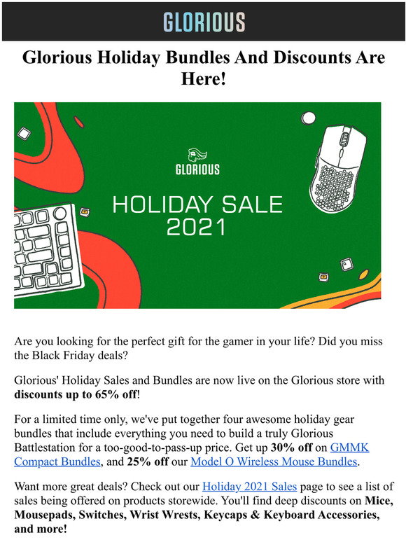 Glorious PC Gaming Race: Glorious Holiday Bundles And Discounts Are ...