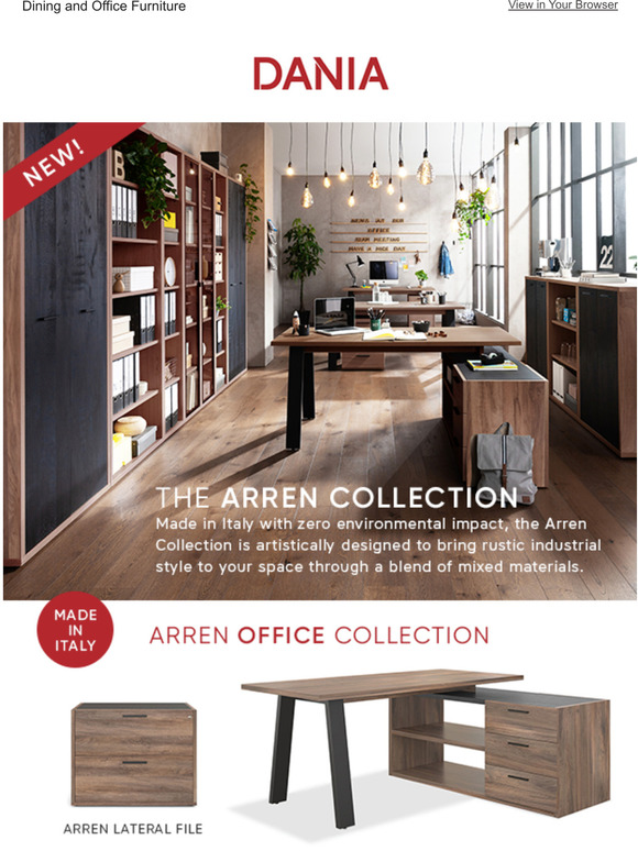 Dania Furniture: NEW Environmentally Friendly | Milled