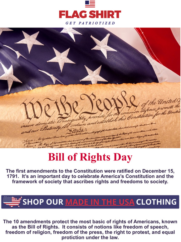 The Flag Shirt: Bill of Rights Day | Milled