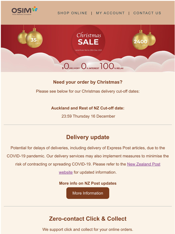 OSIM: Want Santa to visit you on time? Complete your Christmas order ...