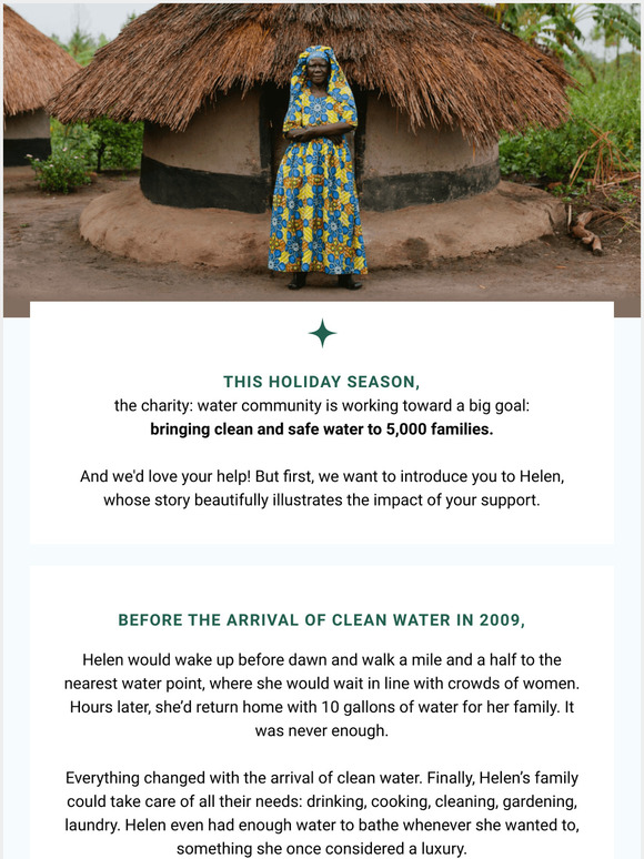 Charity: Water: Bring clean water to the next Helen | Milled