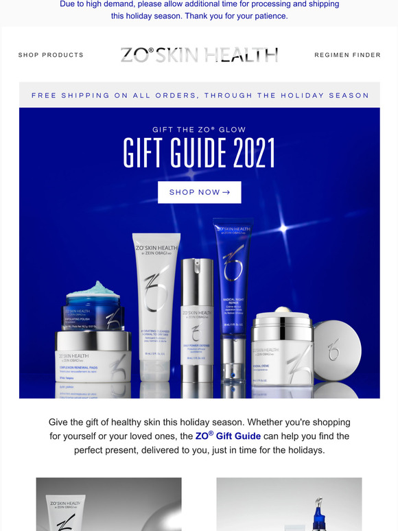 ZO Skin Health: ZO Holiday Gift Guide | Milled