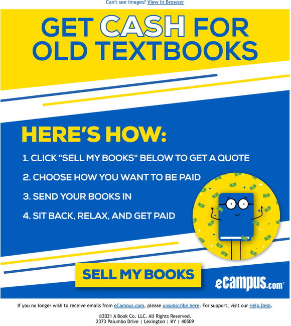 eCampus: Earn CASH by Selling Your Textbooks | Milled