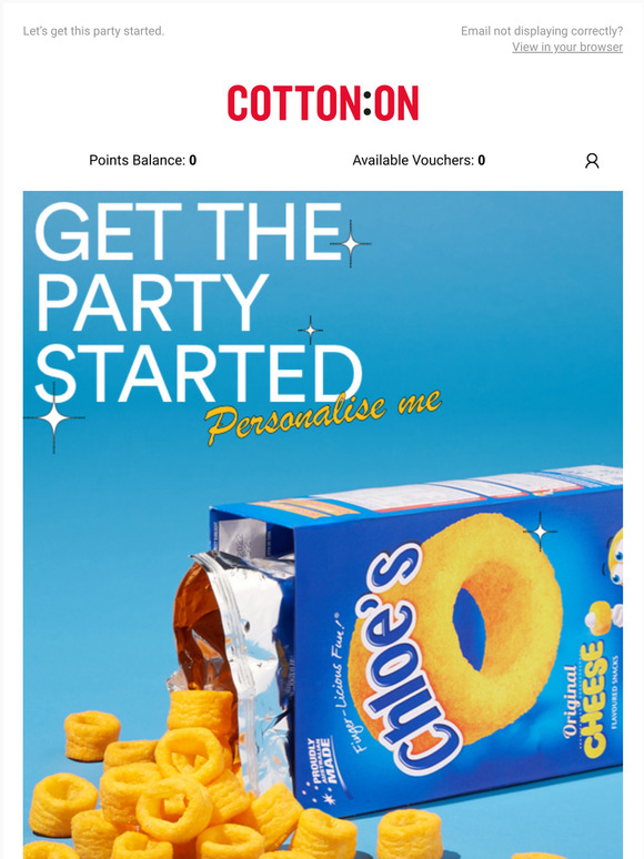 Cotton On: $10 Personalised CHEEZELS boxes | Milled