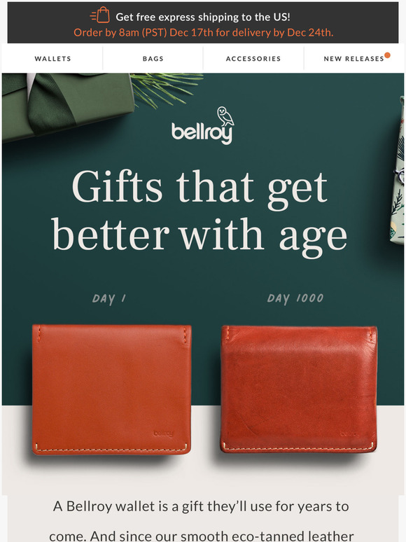 Bellroy: Give patina. | Milled