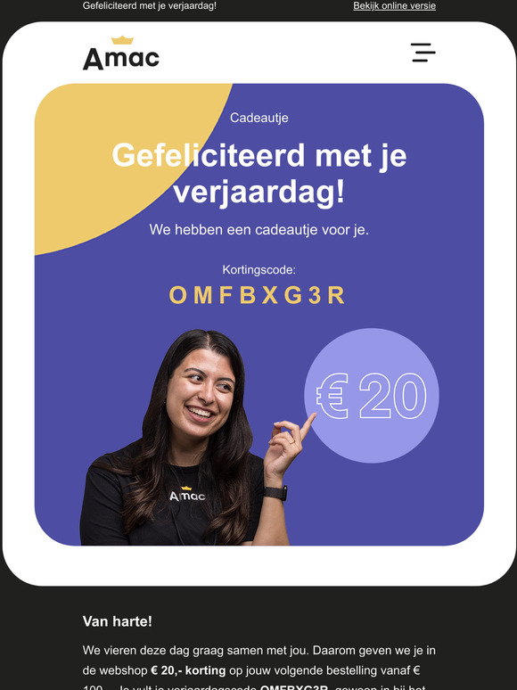 Amac: G, we hebben een cadeautje voor je! | Milled