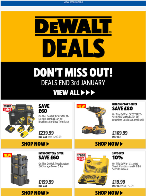 Screwfix: Save 60 on this DeWalt 18V 3.0Ah Li-Ion Cordless Twin Pack ...