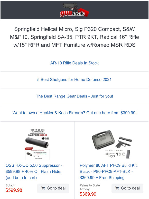 Gun.Deals: PSA Dagger Compact IN STOCK, Polymer80 Build Kit, Ruger AR ...