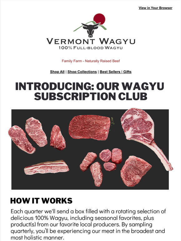 Vermont Wagyu: Introducing Our New Subscription Club | Milled