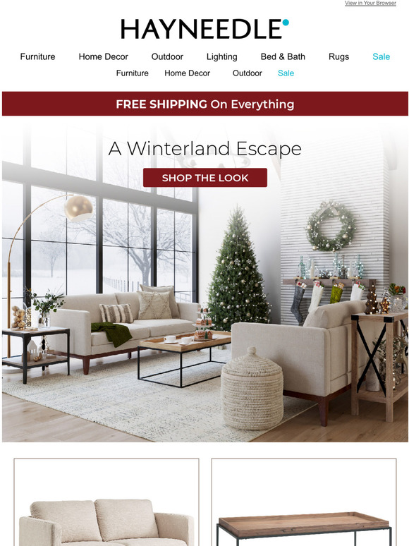 Hayneedle: This incredible look will stand the test of time. | Milled