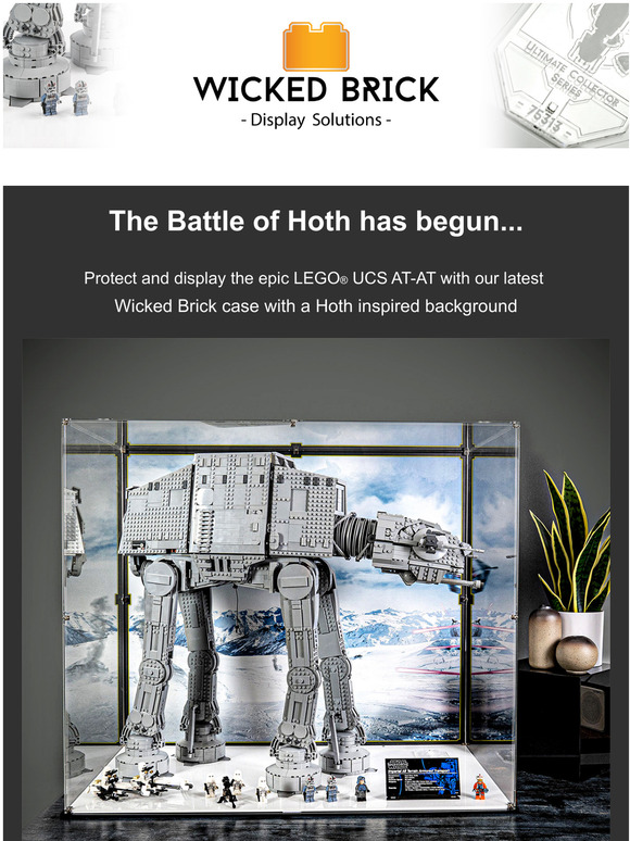 Wicked Brick: The NEW LEGO AT-AT display case is here | Milled