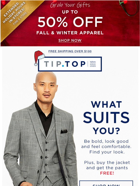 Tip Top Tailors: Suit Up with Tip Top | Milled