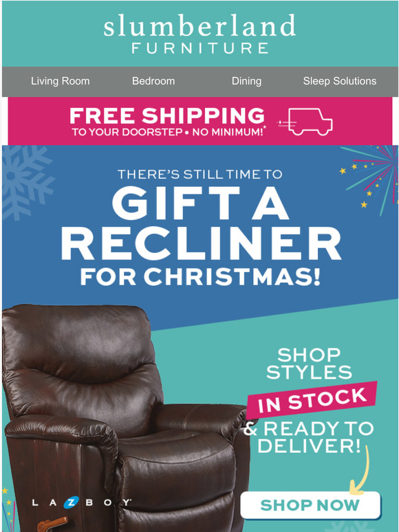 Slumberland: Recliners are IN STOCK and ON SALE! | Milled