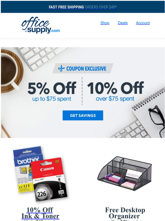 OfficeSupply: 10% off or a FREEBIE! Which one will you choose? | Milled