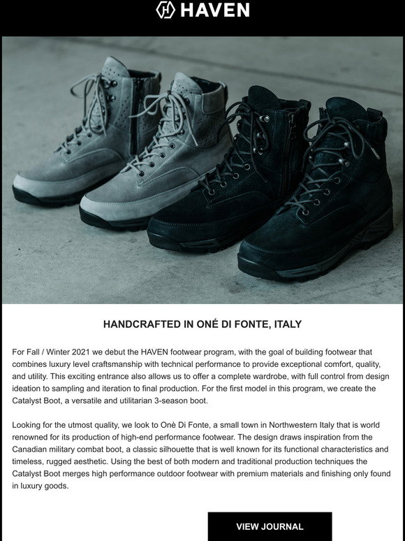 Haven: HAVEN Catalyst Boot | Now Available | Milled