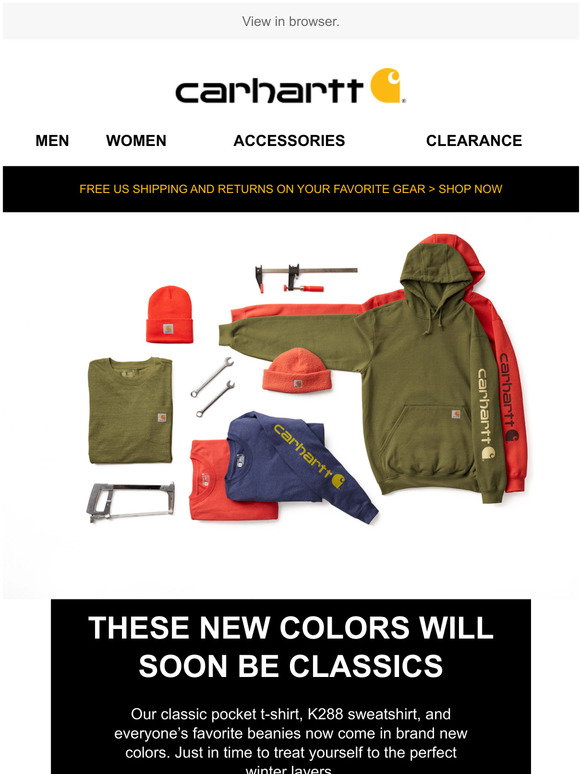 Carhartt: Same legendary durability brand new color palette | Milled