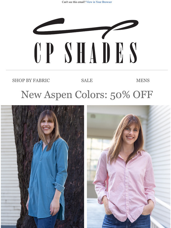 CP Shades: New Aspen Colors! | Milled