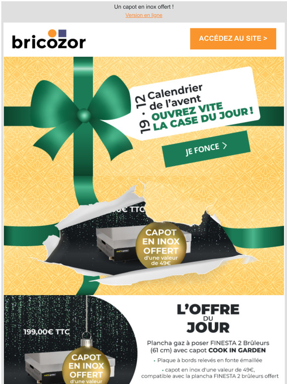 Bricozor: -L'offre n19 du calendrier de l'avent : La plancha gaz ! | Milled