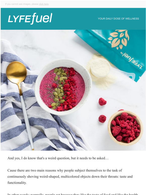 LYFE Fuel: Why Do You Eat? Like, Really... | Milled