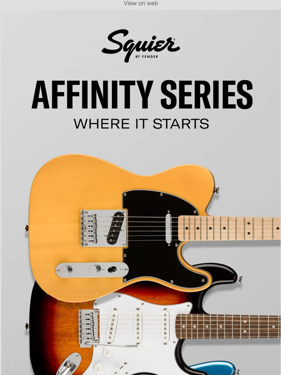 Fender: Squier Affinity Series | Iconic Designs with Modern Upgrades ...