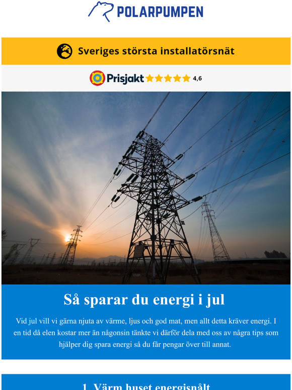 Polarpumpen: Spara energi i jul! | Milled