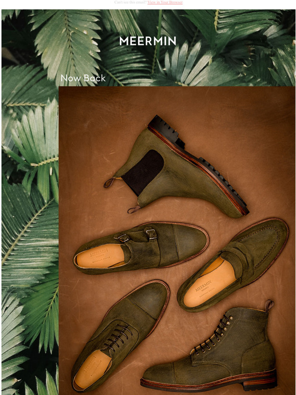 Meermin Shoes: Leaf Green Waxy Commander is back // Give the gift that ...