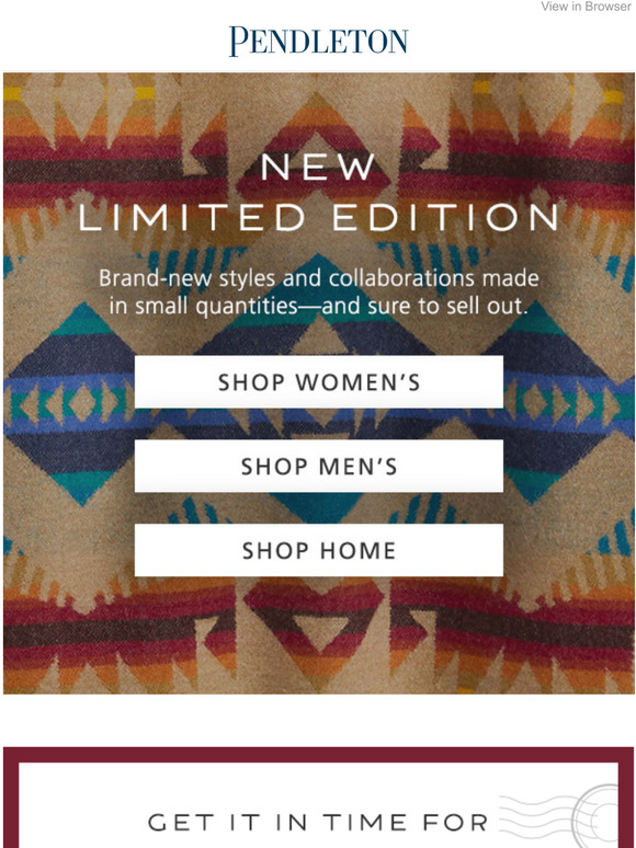 Pendleton Woolen Mills: New Limited Edition | Milled