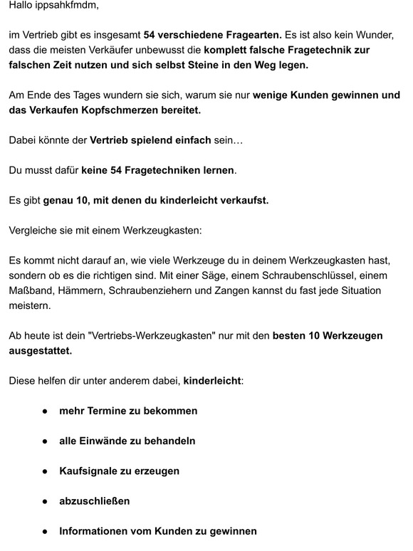 dirkkreuter.com: Die 10 besten Fragearten | Milled