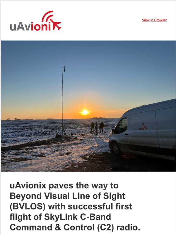 uAvionix: uAvionix paves the way to Beyond Visual Line of Sight (BVLOS) with successful first ...