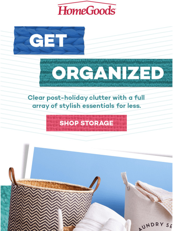 HomeGoods: Baskets, bins & more to keep you organized! | Milled