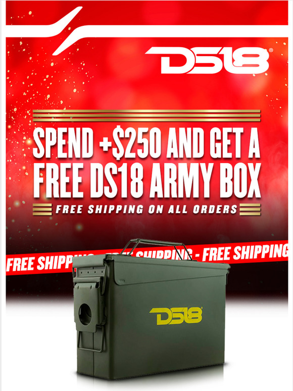 DS18: Spend +$250 and get a Free DS18 Armybox | Milled