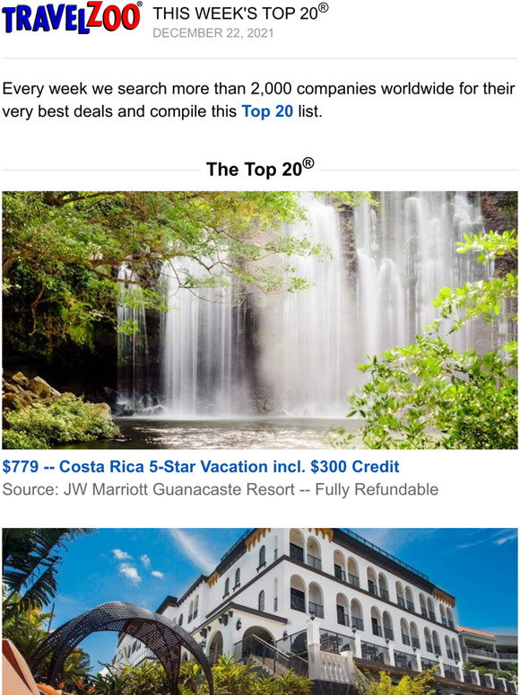 Travelzoo: This Week's Top 20 | Milled