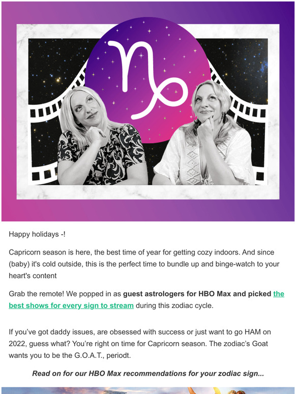 AstroTwins: The Best Capricorn Season Shows to Stream from HBO Max | Milled