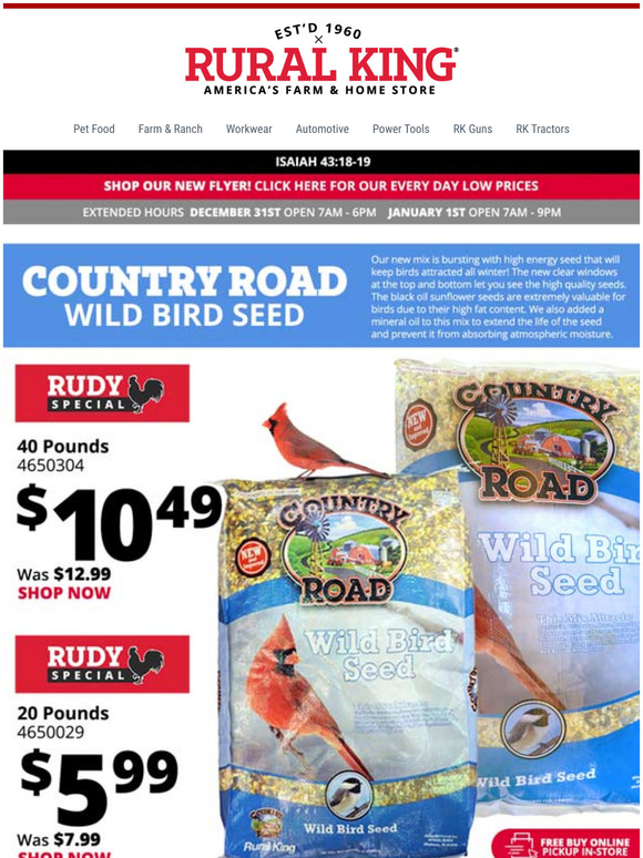 Rural King: Shop Our New Flyer + New Rudy Special! | Milled