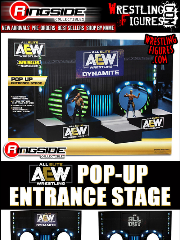 Ringside Collectibles: AEW Pop Up Entrance Stage - First Look! | Milled
