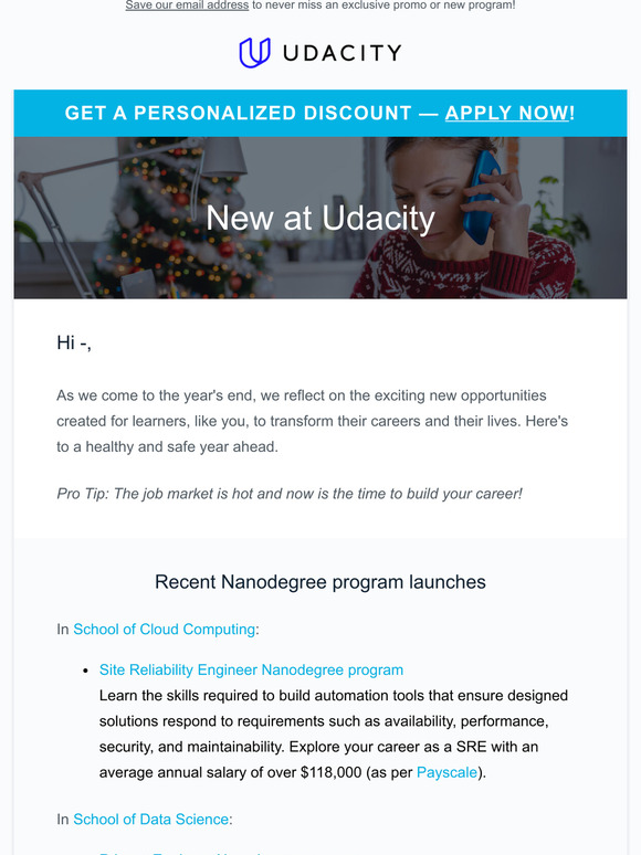 Udacity: Explore our latest program launches, scholarship opportunities ...