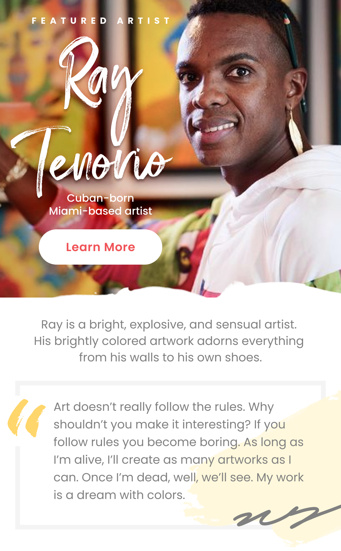 Arteza: Artist Profile Ray Tenorio | Milled