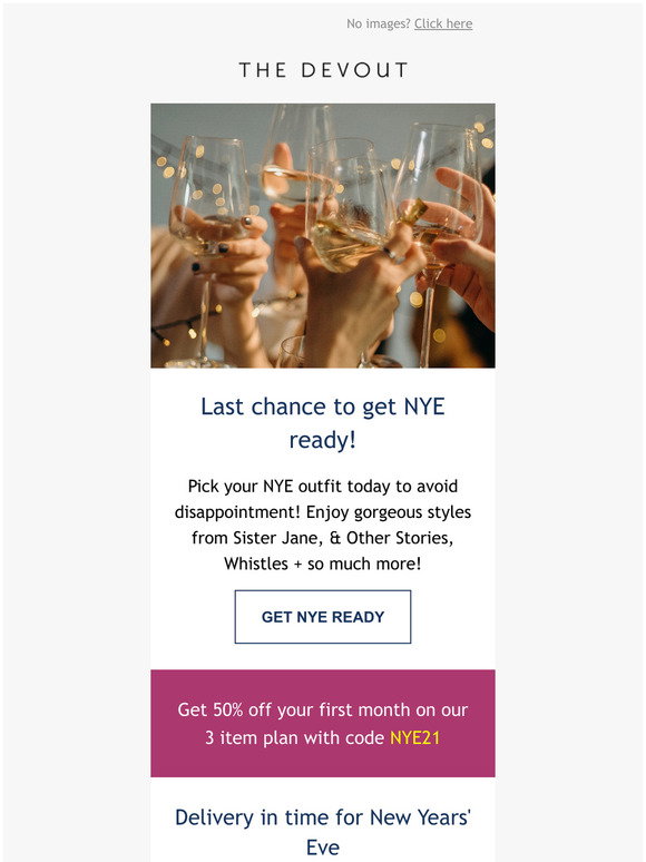 The Devout: NYE IS ON - We've got your outfit | Milled